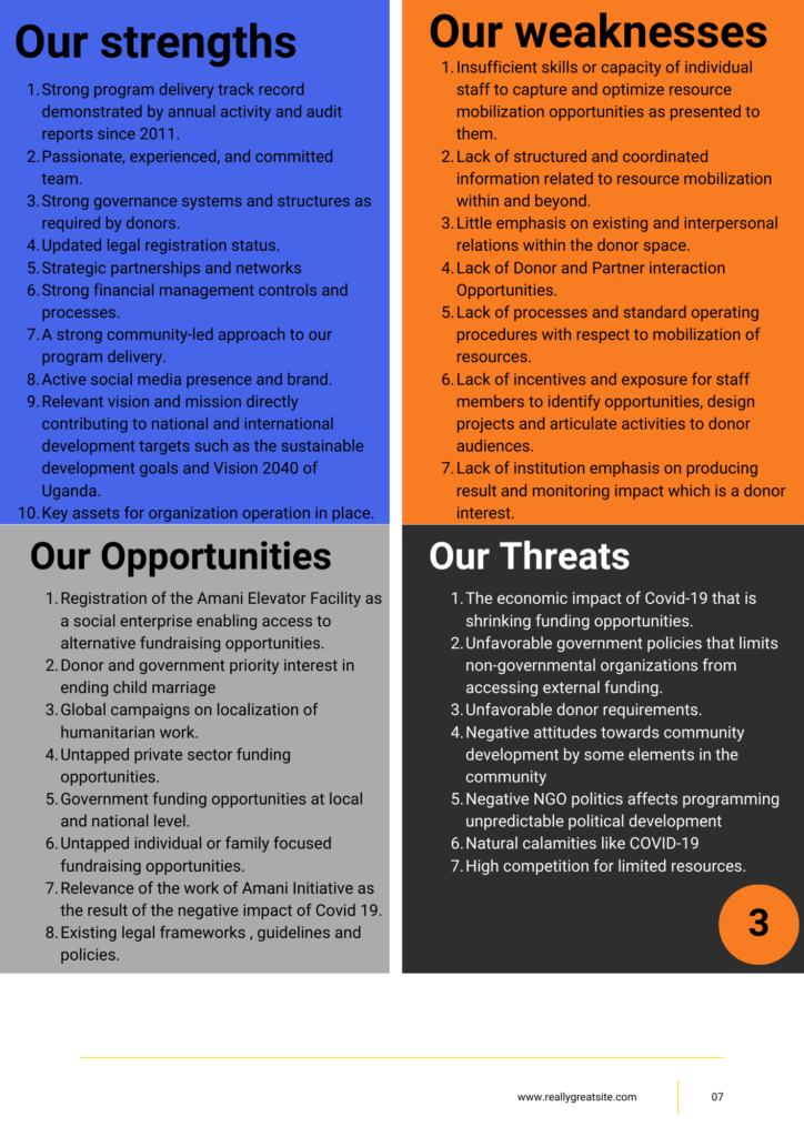 2023-2027 Strategic Plan | Amani Initiative